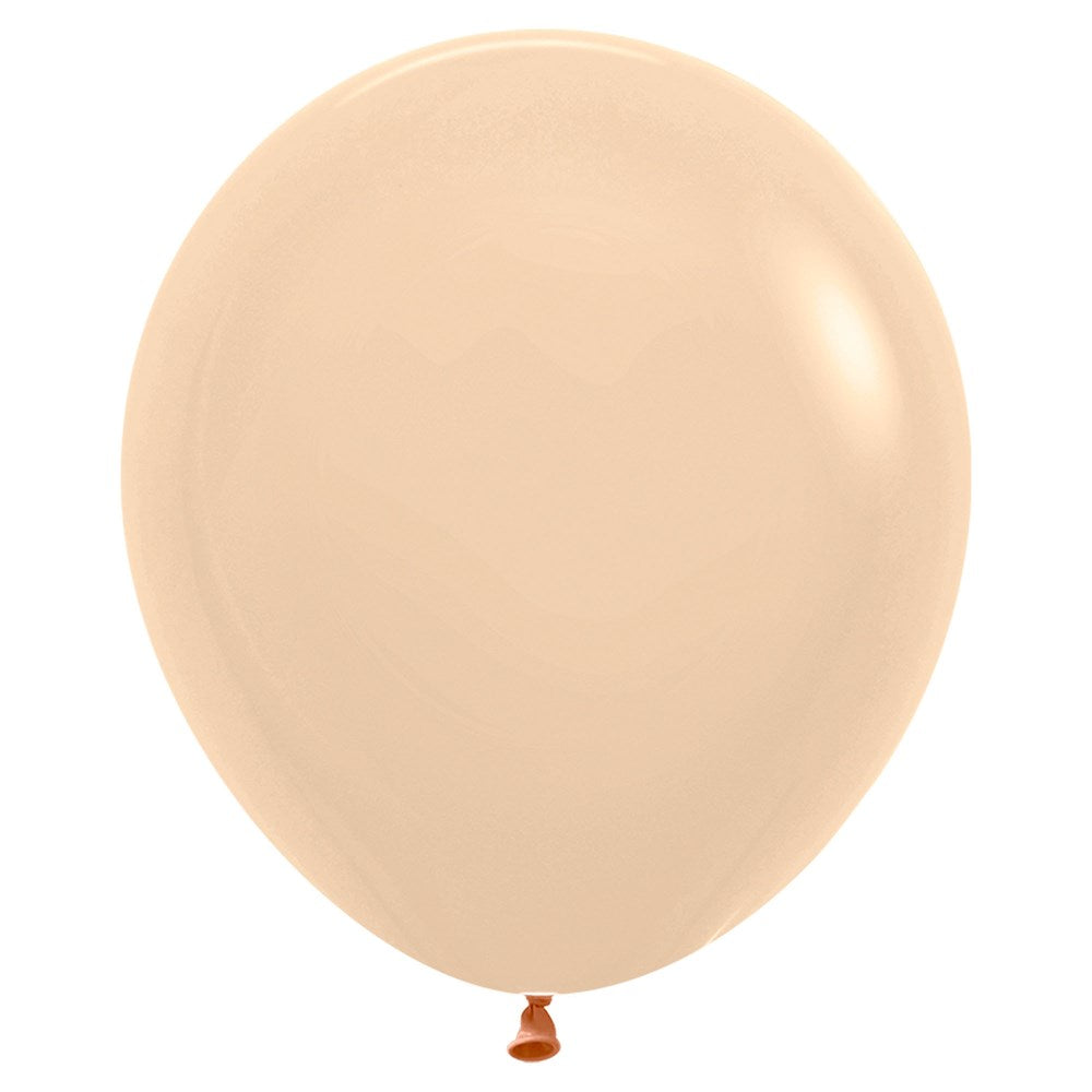 18" (45cm) Pastel Matte Malibu Peach Large Latex Balloon in NZ ...