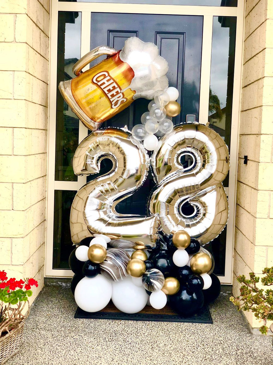 Beer Balloon Bouquet l Man's birthday Balloon l Father's Day Gift ...